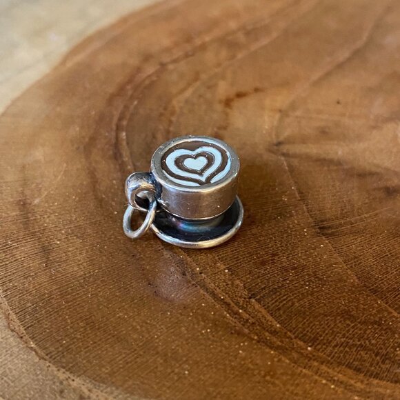 James Avery | Jewelry | James Avery Enamel Latte Love Charm Sterling ...